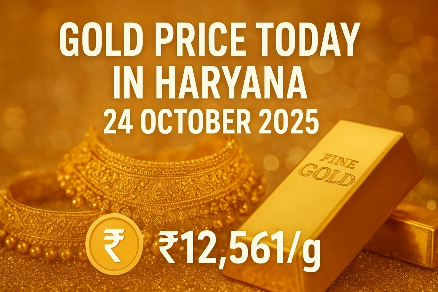 Gold Price Today in Haryana (24 October 2025)