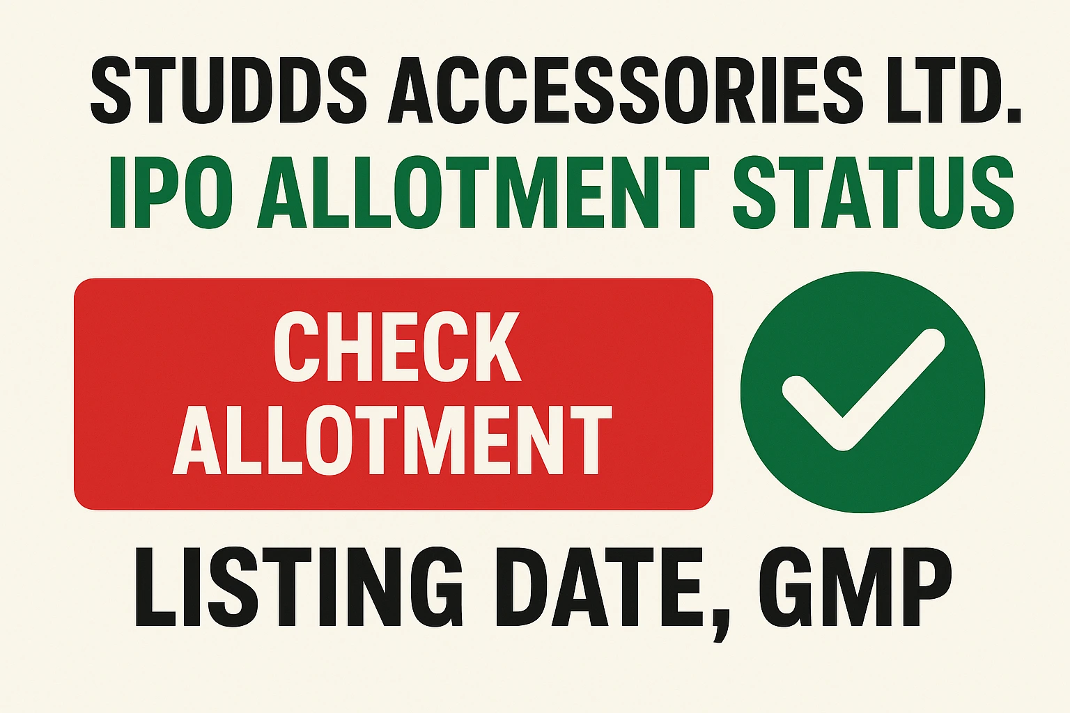 Studds Accessories IPO Allotment Status 2025 – Allotment Link